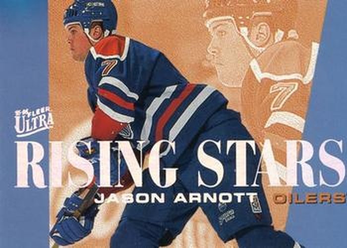 #1 Jason Arnott - Edmonton Oilers - 1995-96 Ultra - Rising Stars Hocke ...
