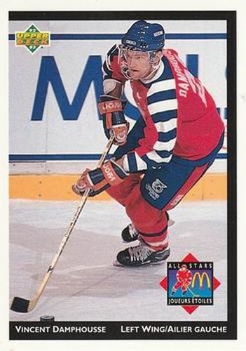 #McD-04 Vincent Damphousse - Edmonton Oilers - 1992-93 Upper Deck McDo ...