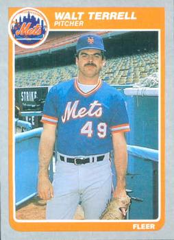 #94 Walt Terrell - New York Mets - 1985 Fleer Baseball – Isolated Cards