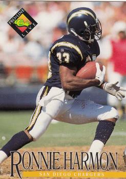 #126 Ronnie Harmon - San Diego Chargers - 1994 Pro Line Live Football ...