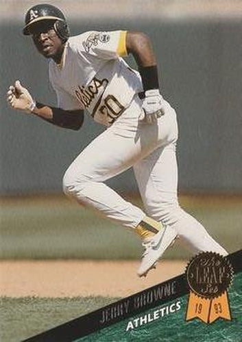 #150 Jerry Browne - Oakland Athletics - 1993 Leaf Baseball – Isolated Cards