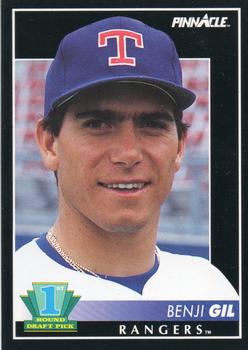 #302 Benji Gil - Texas Rangers - 1992 Pinnacle Baseball – Isolated Cards