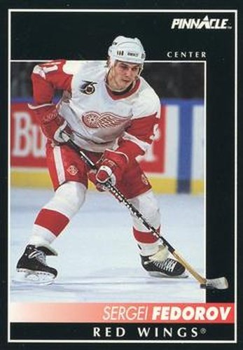 #20 Sergei Fedorov - Detroit Red Wings - 1992-93 Pinnacle Canadian Hoc – Isolated Cards