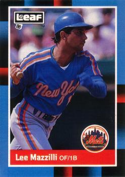 #223 Lee Mazzilli - New York Mets - 1988 Leaf Baseball – Isolated Cards