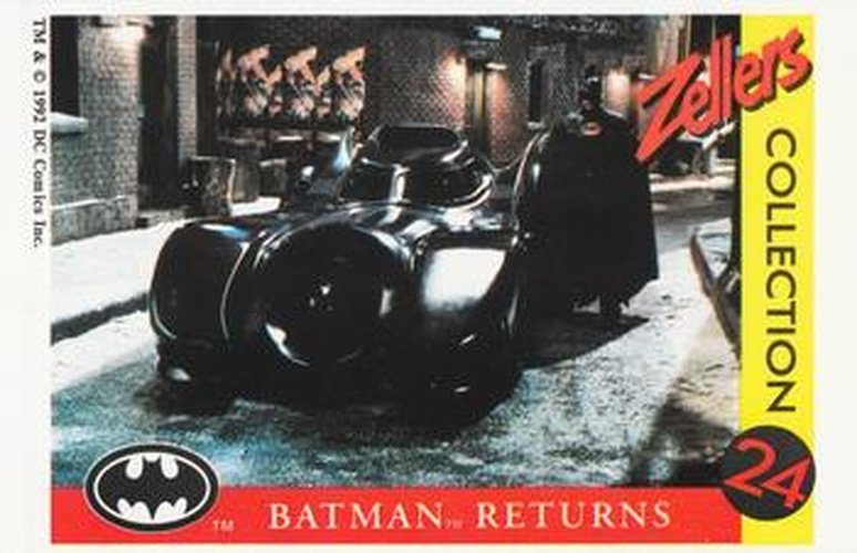 #24 The Batmobile! - 1992 Zellers Batman Returns – Isolated Cards