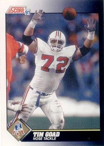 #501 Tim Goad - New England Patriots - 1991 Score Football – Isolated Cards
