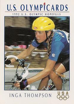 #34 Inga Thompson - USA - 1992 Impel U.S. Olympic Hopefuls – Isolated Cards