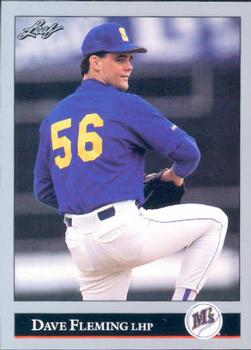 #494 Dave Fleming - Seattle Mariners - 1992 Leaf Baseball – Isolated Cards