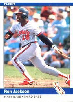 #521 Ron Jackson - California Angels - 1984 Fleer Baseball – Isolated Cards