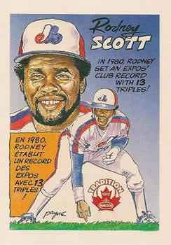 Rodney Scott Baseball 1982 Fleer Baseball Card 207 Rodney Scott