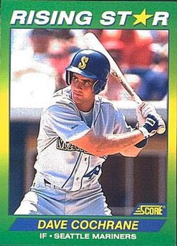 #70 Dave Cochrane - Seattle Mariners - 1992 Score 100 Rising Stars Bas ...